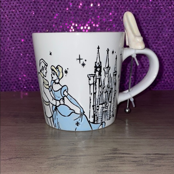 Disney | Dining | Disney Cinderella Mug With Stir Stick | Poshmark